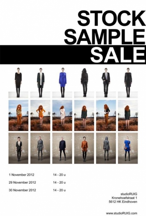 Stock sample sale Studioruig -- Sample Sale in Eindhoven